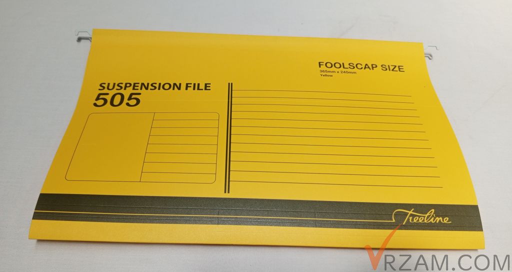 Suspension Paper Office Files - Yellow (Pack Of 25) - VRZAM